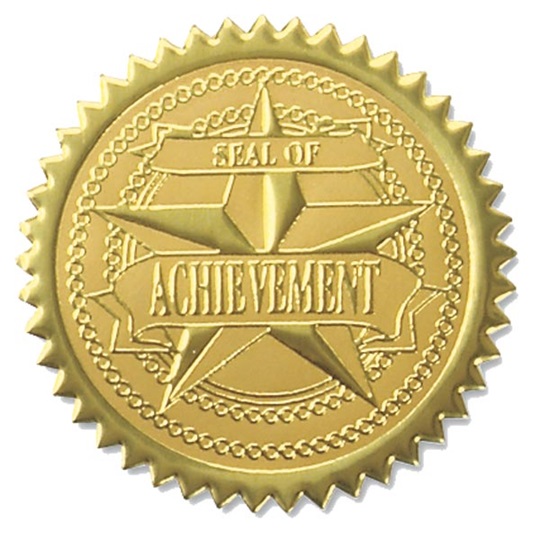 achievement stamp