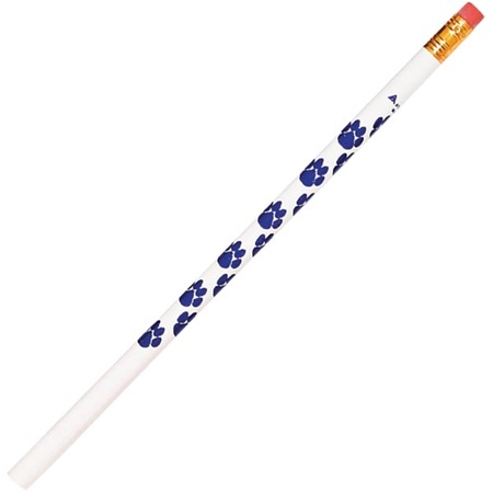Paw Print Pencil - Blue/White | Anderson's