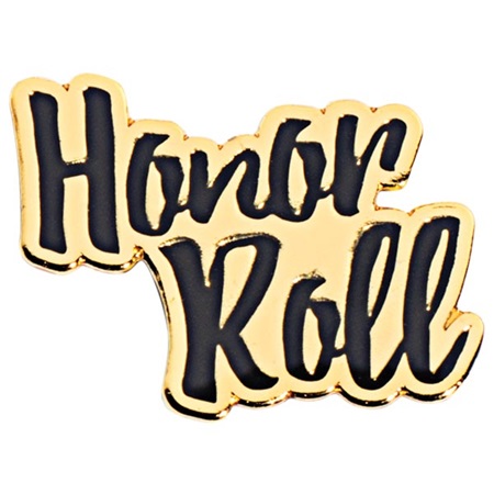 Cursive Honor Roll Pin | Anderson's