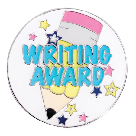 Award Pin - Writing Award Pencil With Stars | Anderson's