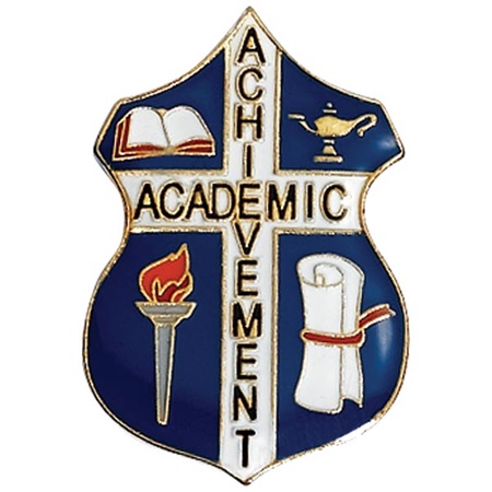 Academic Achievement Award Pin - Shield | Anderson's