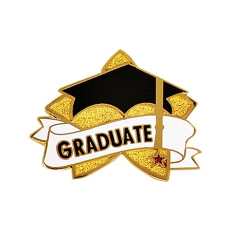 Graduation Award Pin -Glitter Star and Cap | Anderson's