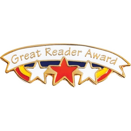 Reading Award Pin - Great Reader | Anderson's