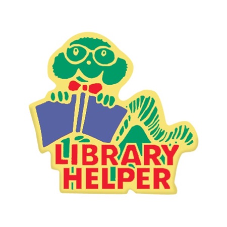 Library Helper Award Pin | Anderson's